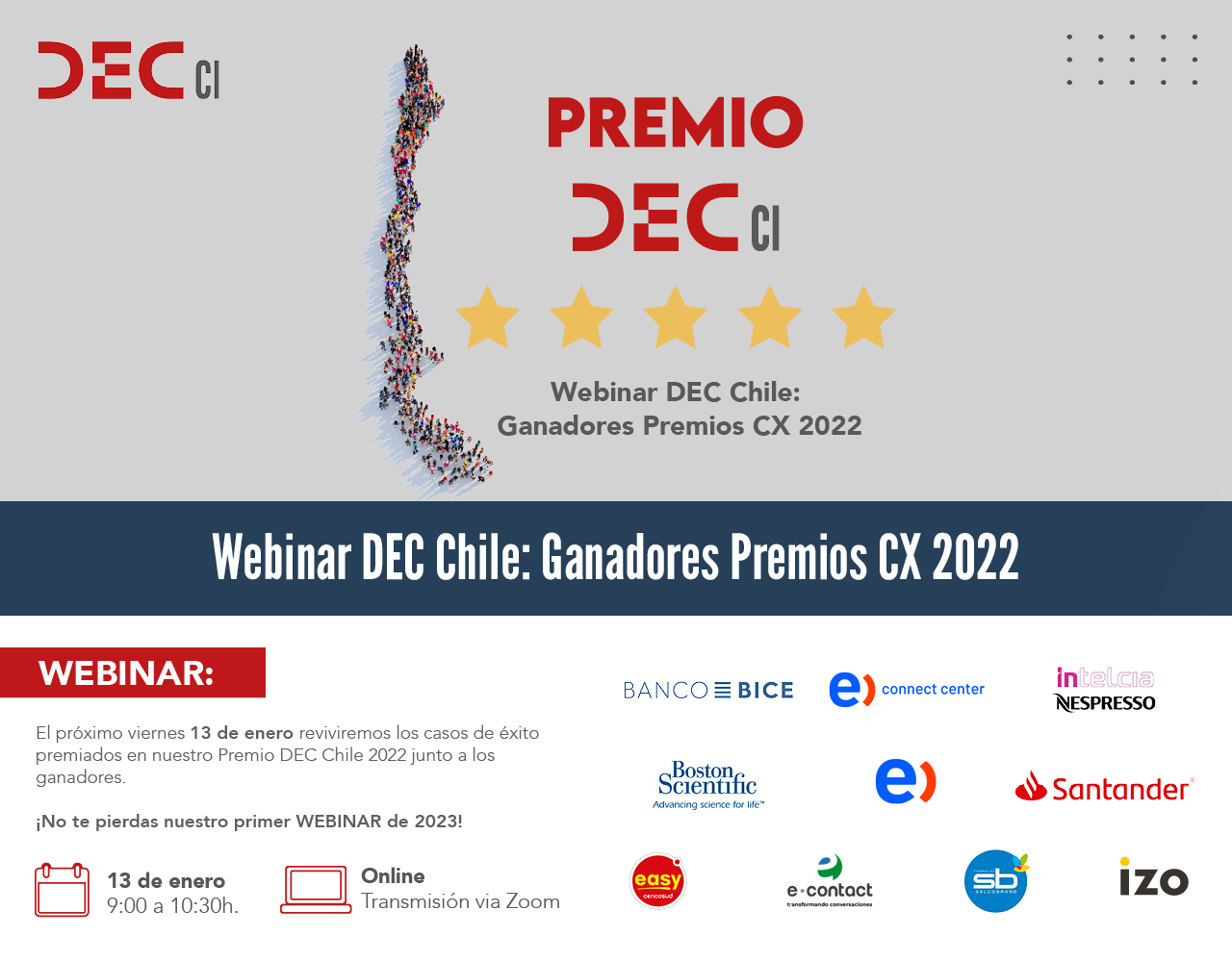 Ganadores Premios CX 2022 - Asociación DEC Chile