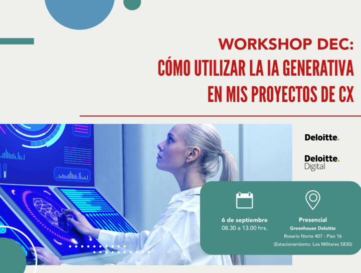 Workshop Deloitte: Cómo utilizar la IA generativa en mis proyectos de ...